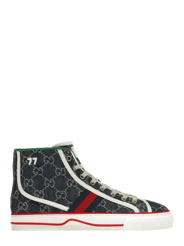 Gucci Tennis 1977 High-top Sneakers - Dark Blue/ivory