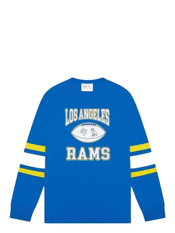 OVO X Nfl Los Angeles Rams Longsleeve T-shirt - Blue