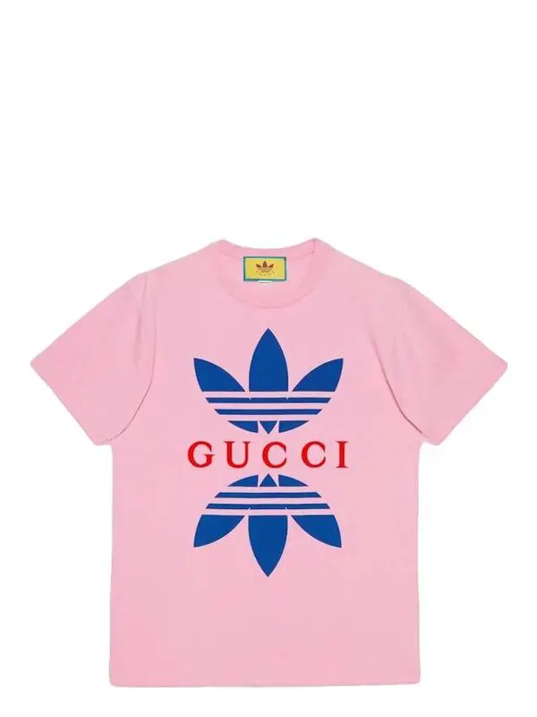 Gucci X Adidas Cotton Jersey T-shirt - Light Pink