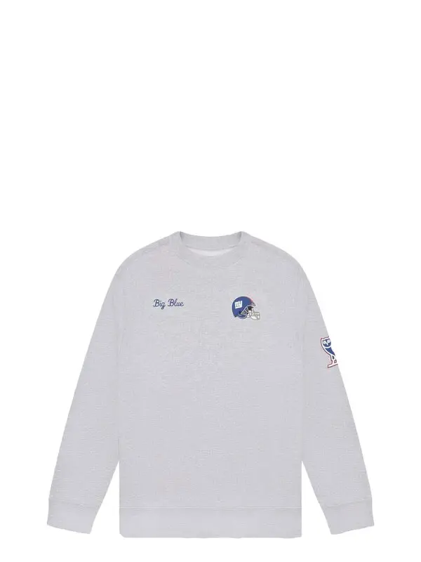 OVO X Nfl New York Giants Crewneck Sweatshirt - Heather Grey