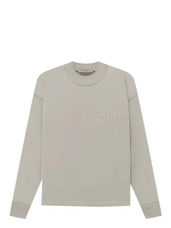 Fear Of God Essentialong Sleeve Long Sleeve Tee Shirt - Seal