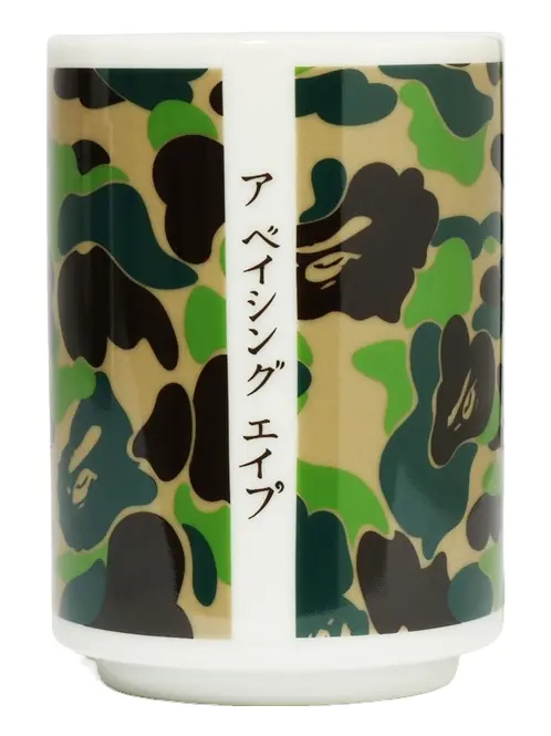 A BATHING APE Abc Camo Japanese Tea Cup - Green