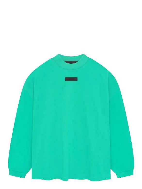 Fear Of God Essentials Long Sleeve Tee Shirt - Mint Leaf