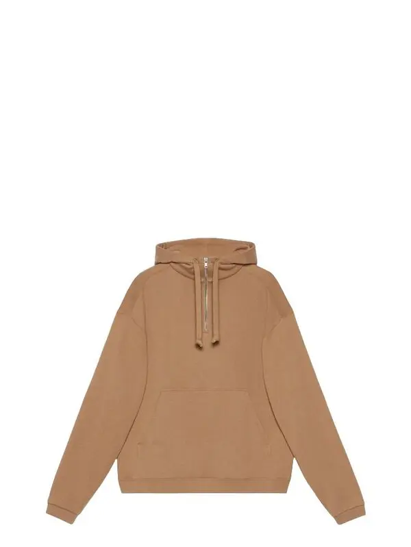 Gucci Vintage Logo Half-zip Sweatshirt - Camel