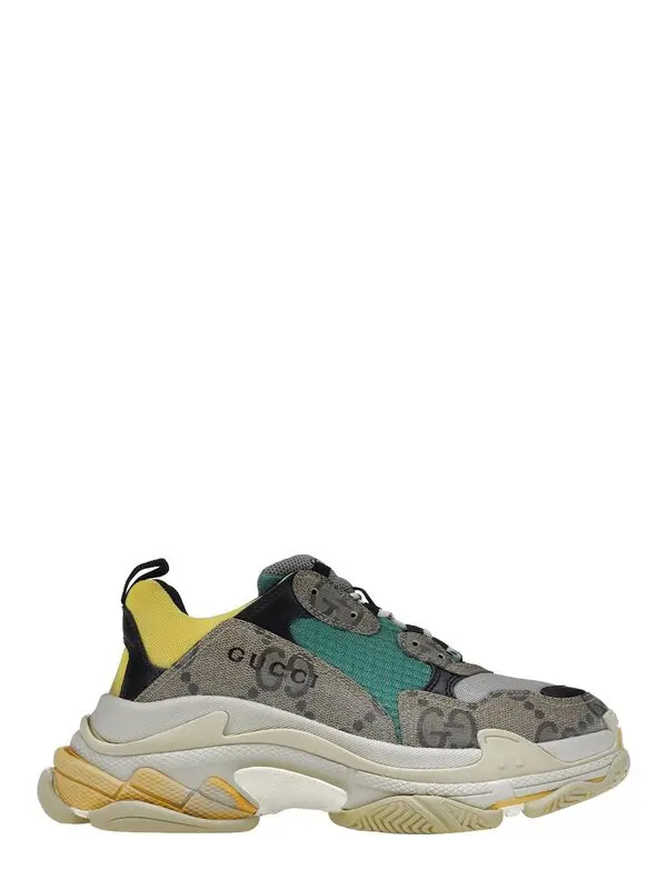 Gucci X Balenciaga The Hacker Project Triple S Sneakers - Beige/ebony/blue