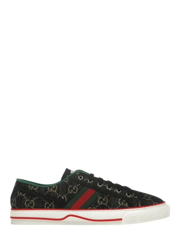 Gucci Tennis 1977 Gg Logo Sneakers - Black