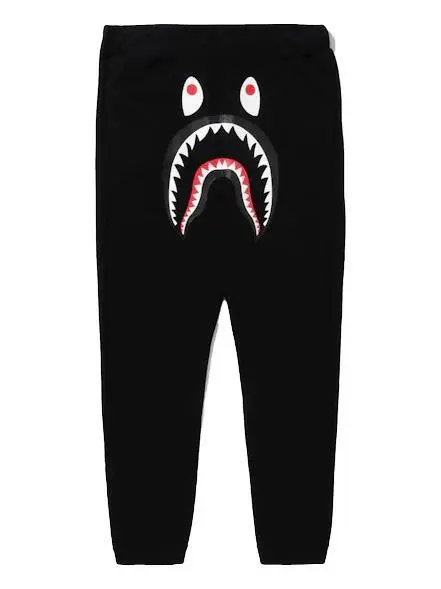 A BATHING APE Abc Camo Shark Sweat Pants - Black