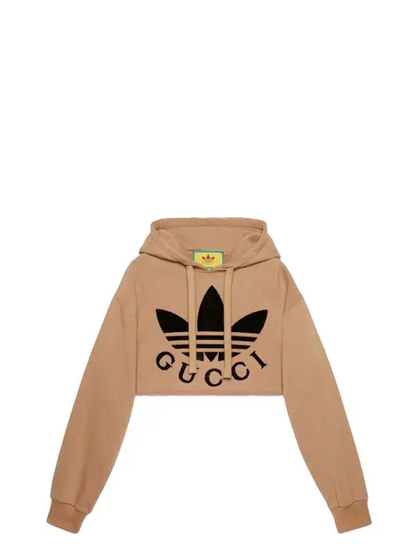 Gucci X Adidas Cropped Sweatshirt - Beige
