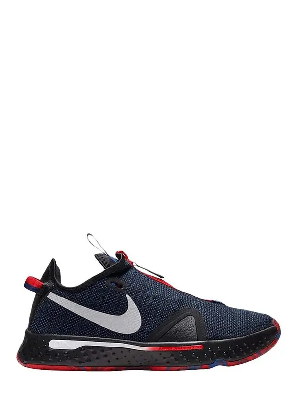 Nike Pg 4 Clippers Sneakers - Black/metallic Silver/rush Blue