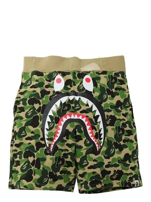 BAPE Abc Camo Shark Sweatshorts - Green