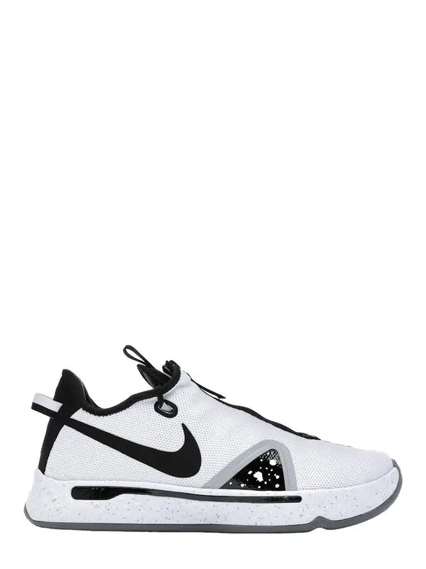Nike Pg 4 Basketball Sneakers - White/black/pure Platinum