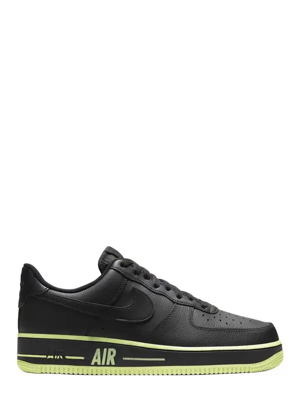 Nike Air Force 1 Low Ribbon Volt Sneakers - Black/barely Volt
