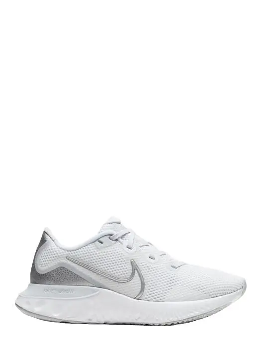 Nike Renew Run Athletic Sneakers - Pure Platinum/white/metallic Silver