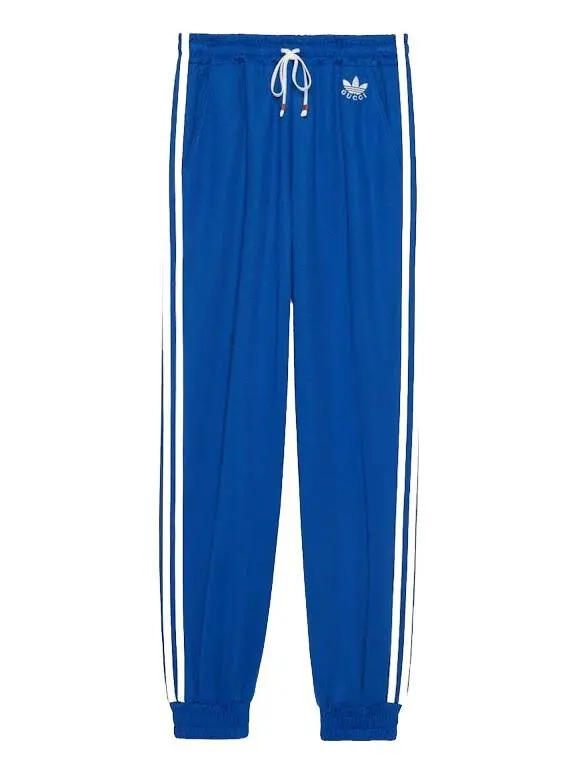 Gucci X Adidas Jersey Jogging Pant - Blue