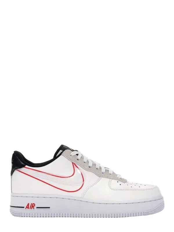 Nike Air Force 1 Low Script Swoosh Pack - White/black/university Red