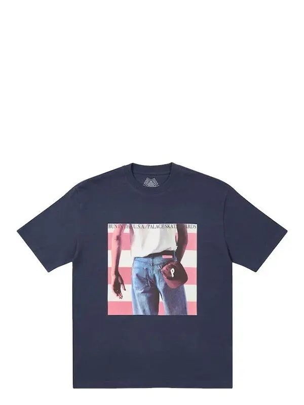 PALACE Born To Bun T-shirt - Navy Blue