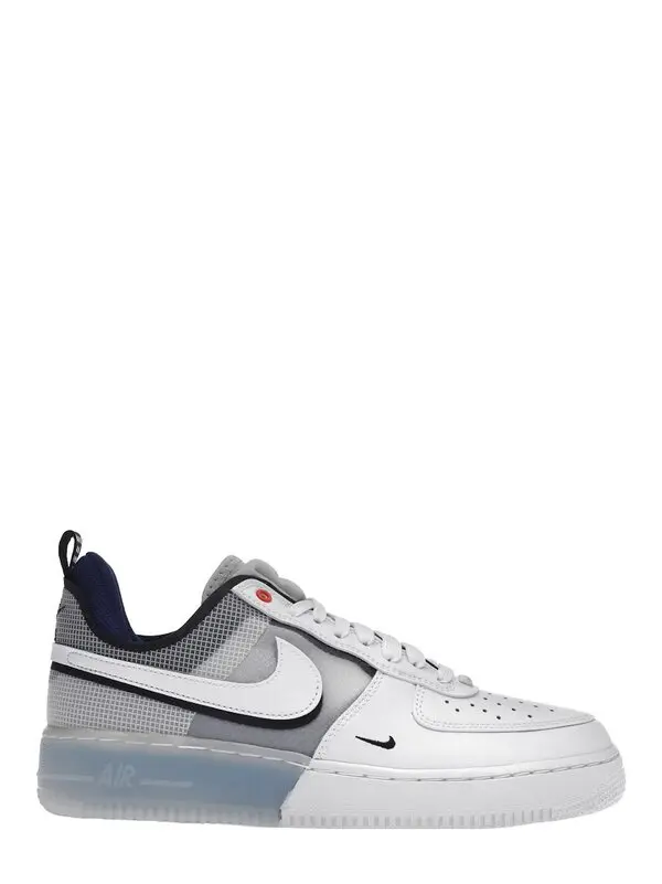 Nike Air Force 1 Low React Split Sneakers - White/light Photo Blue