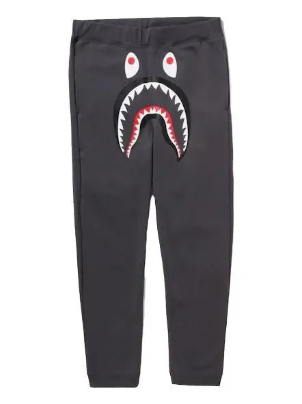 A BATHING APE Abc Camo Shark Sweat Pants - Charcoal