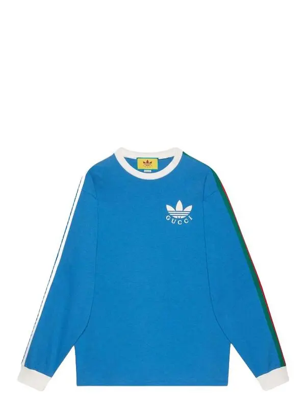 Gucci X Adidas Cotton Jersey T-shirt - Blue