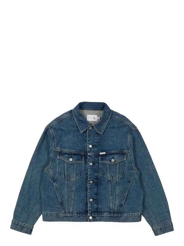 PALACE Trucker Denim Jacket - Tinted Sandstone Indigo