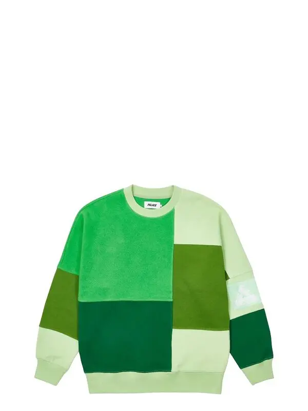 PALACE Colour Block Crewneck - Green