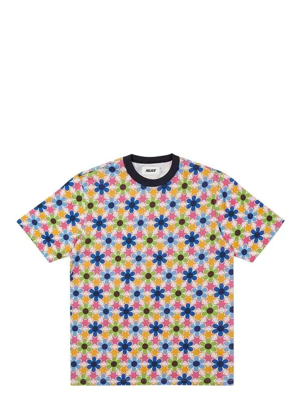 PALACE Curtains T-shirt - Pink/blue
