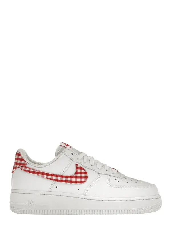 Nike Air Force 1 Low '07 Essential Gingham - White Mystic Red