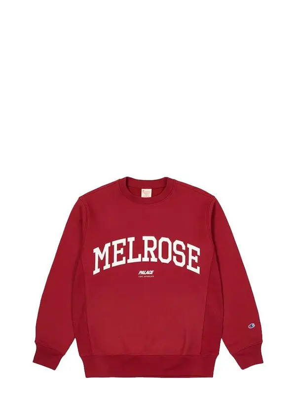 PALACE Champion Shop Melrose Crewneck - Burgundy