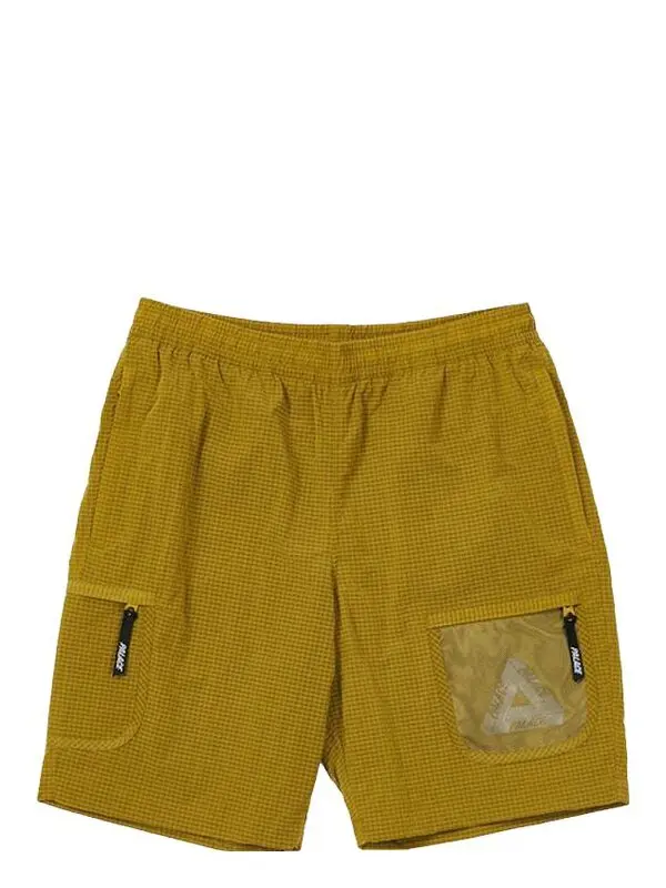 PALACE Grid Shorts - Yellow
