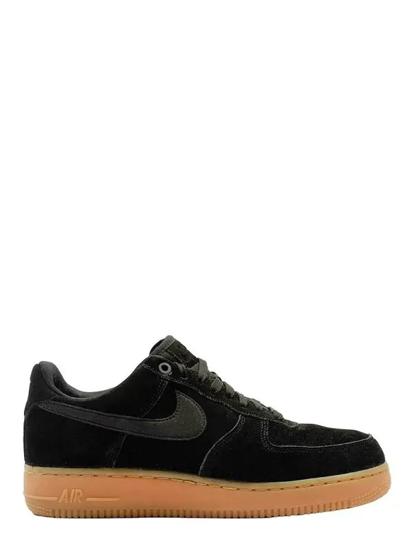 Nike Air Force 1 '07 Suede Gum Sneakers - Black/gum Medium Brown