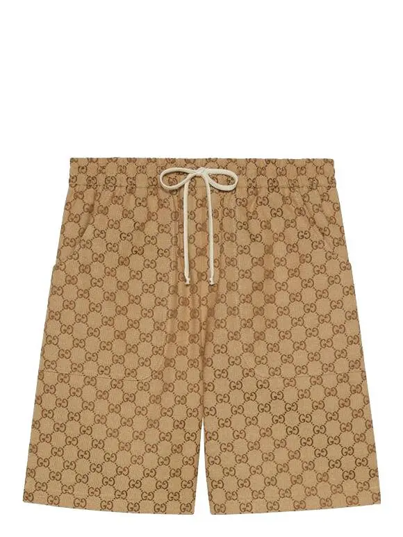 Gucci Gg Canvas Shorts - Brown/beige