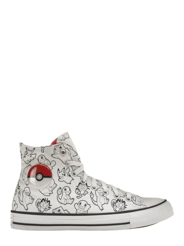 CONVERSE Chuck Taylor All Star Pokemon Poke Ballin Sneakers - White/black