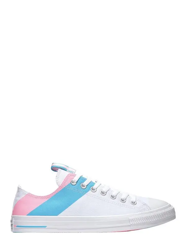 CONVERSE Chuck Taylor All Star Ox Pride Sneakers - White/90s Pink/gnarly Blue