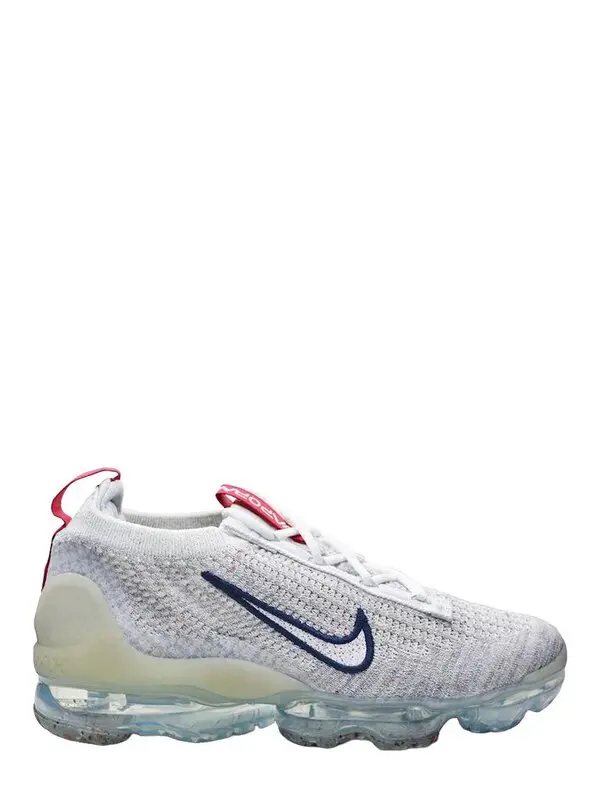 Nike Air Vapormax 2021 Flyknit Sneakers - Photon Dust/midnight Navy Blue/mystic Hibiscus