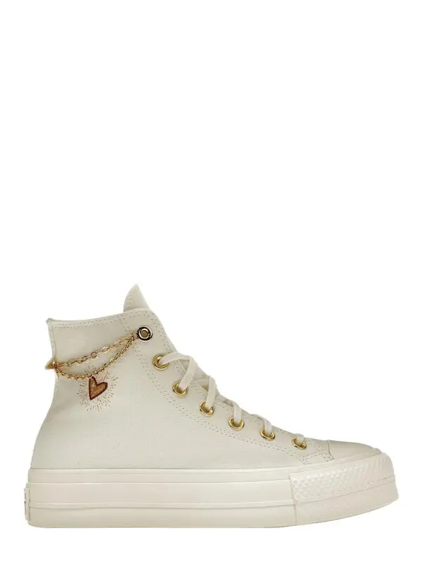 CONVERSE Chuck Taylor All Star Platform Gold Chain - Egret/thriftshop Yellow