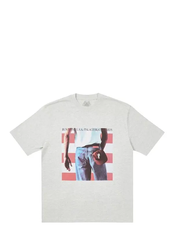 PALACE Born To Bun T-shirt - Grey Marl