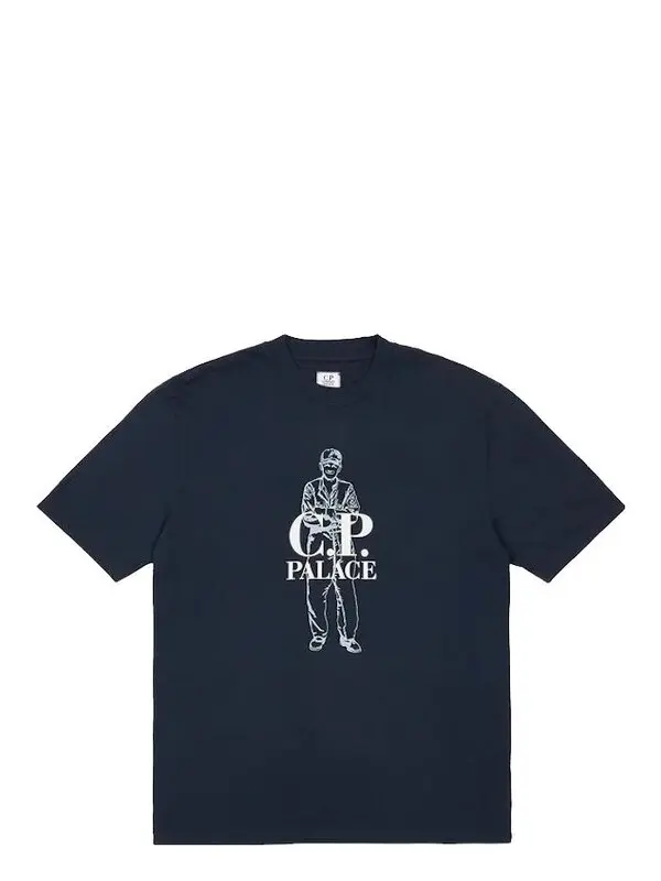 PALACE C.p. Company Logo T-shirt - Navy Blue