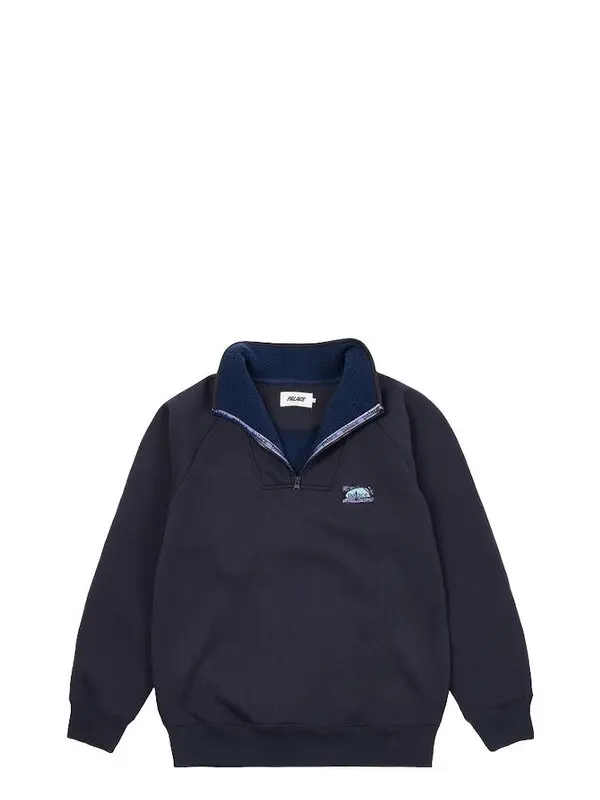 PALACE Bonded Fleece 1/4 Zip - Navy Blue