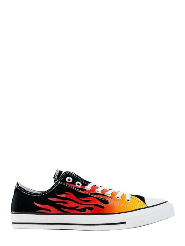 CONVERSE Chuck Taylor All Star Ox Flames Sneakers - Black/red/orange