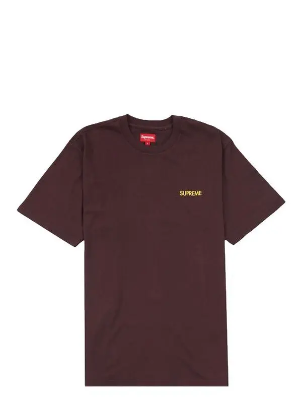 Supreme Washed Capital Short Sleeve Top - Brown