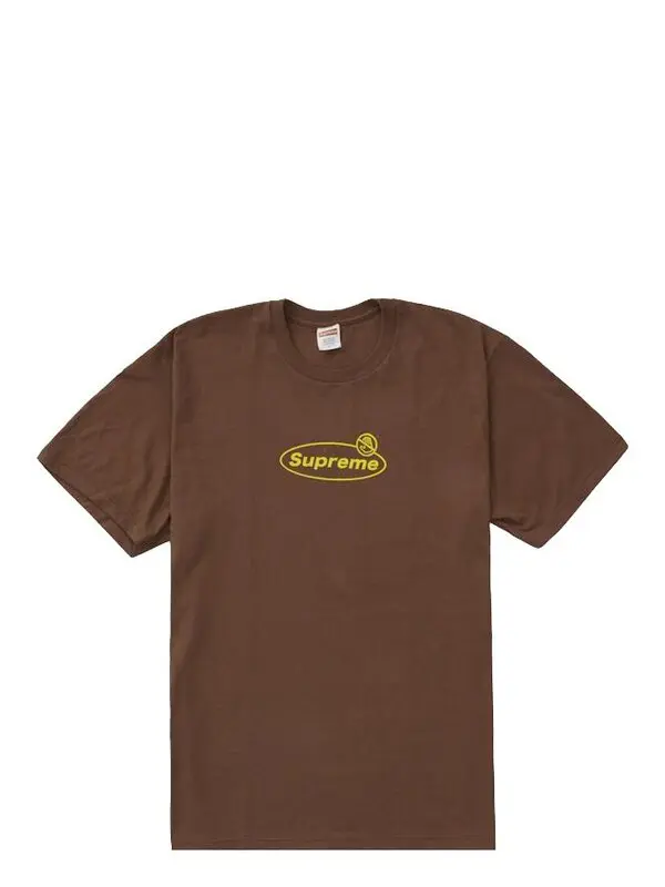 Supreme Warning Tee Shirt - Brown
