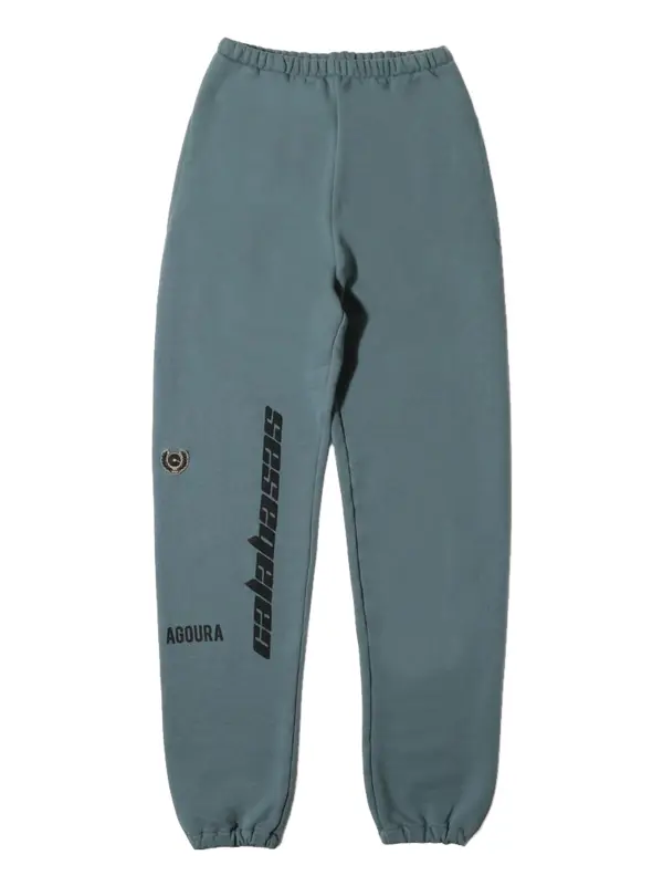 Yeezy Calabasas Embroidered French Terry Pants - Hospital Blue