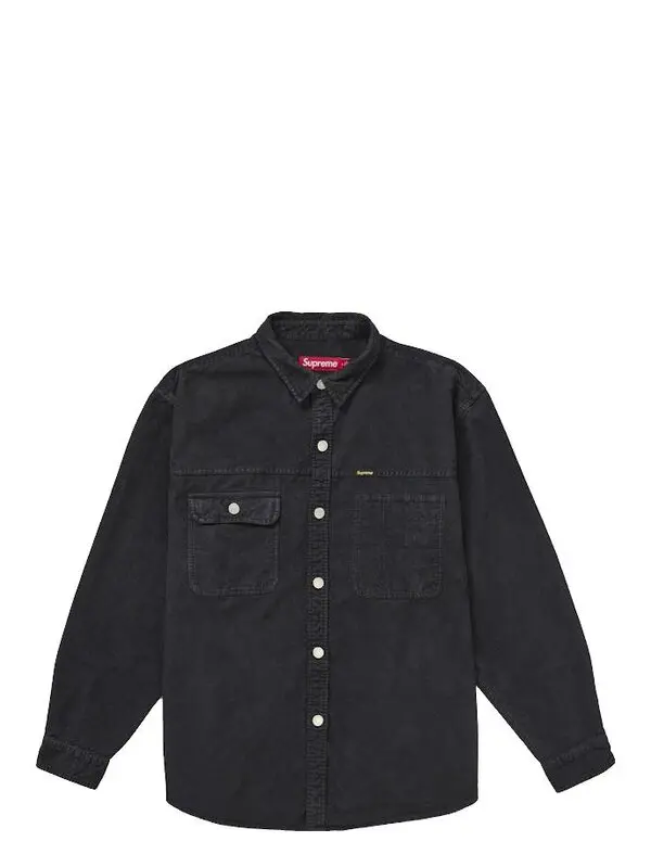 Supreme Washed Corduroy Shirt - Black