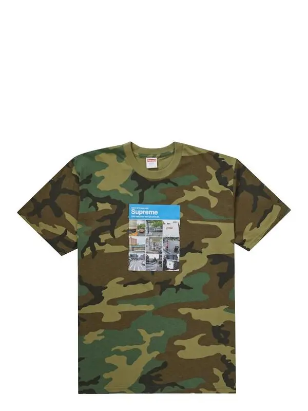 Supreme Verify Tee Shirt - Woodland Camo