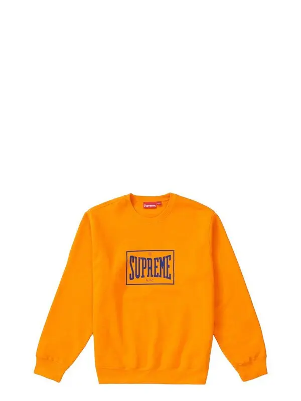 Supreme Warm Up Crewneck Sweatshirt - Orange