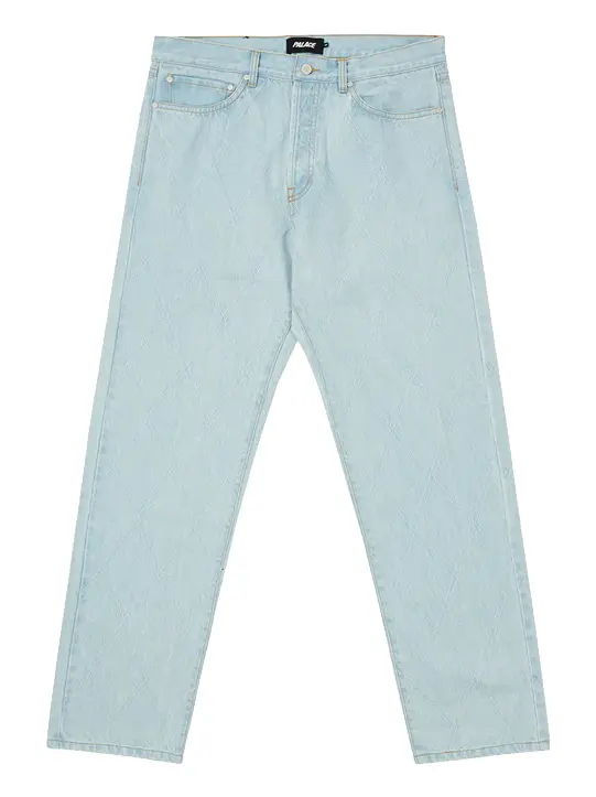 PALACE Diamond Stitch Jean - Stone Wash