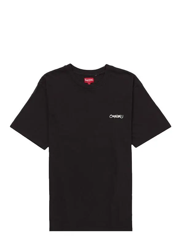 Supreme Washed Handstyle Short Sleeve Top - Black