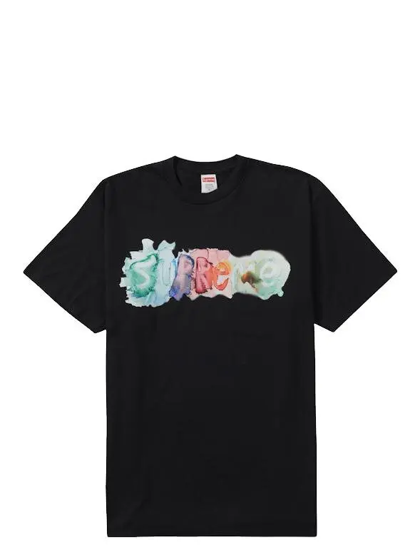 Supreme Watercolor Tee Shirt - Black