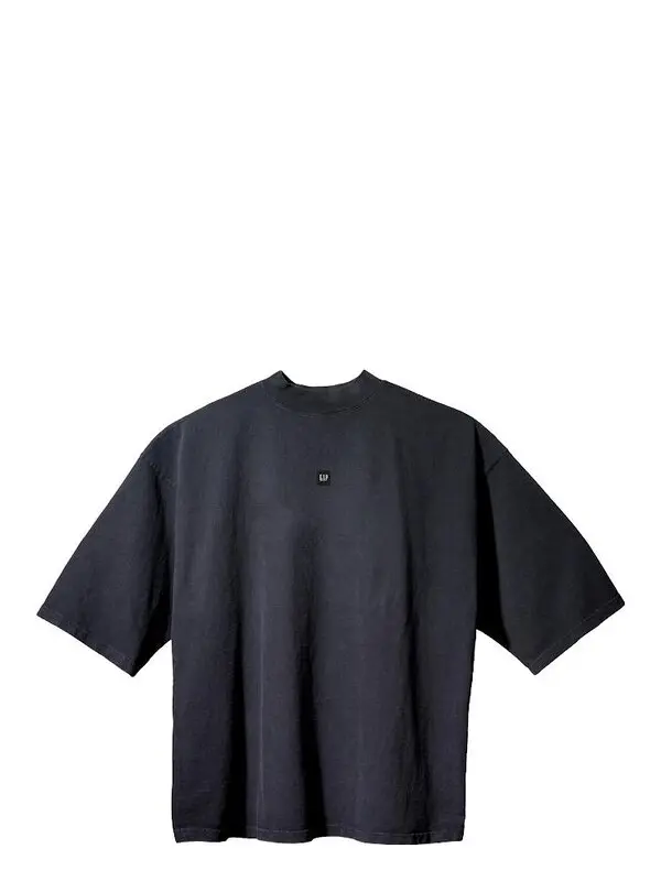 Yeezy Gap Logo 3/4 Sleeve Tee Shirt - Washed Black