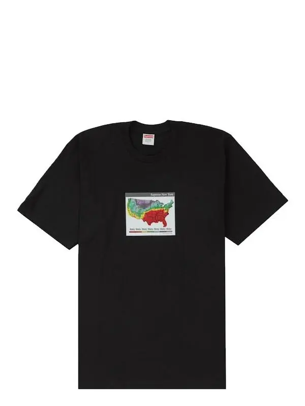 Supreme Weather Tee Shirt - Black